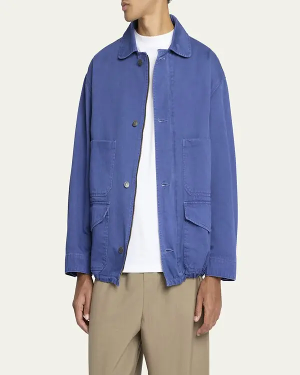 The Row Josha Chore Jacket - Celtic Blue | Editorialist